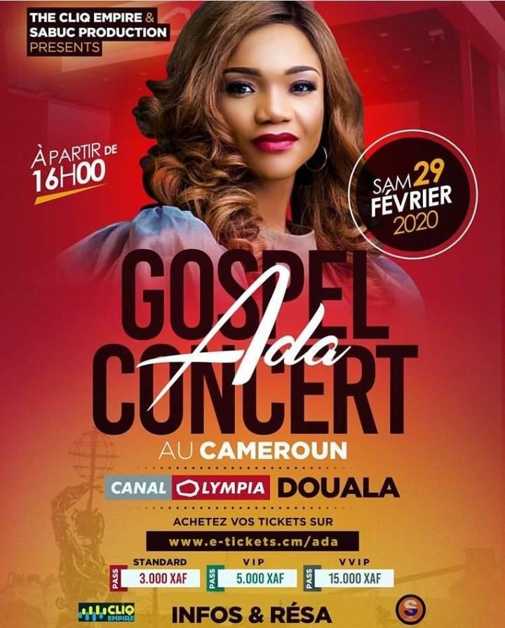 ADA Gospel Concert le 29 Février 2020 à Douala | Kamer ShowBook