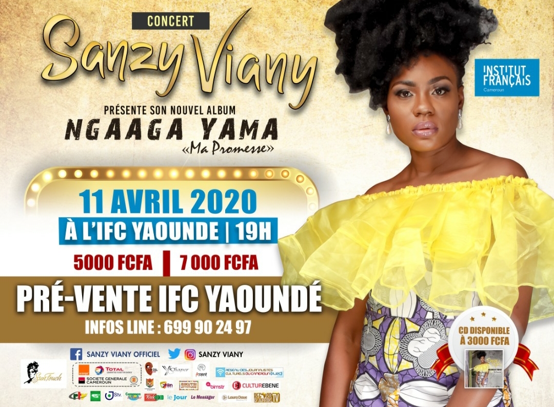 Présentation d’Album de Sanzy Viany le 11 Avril 2020 à Yaoundé