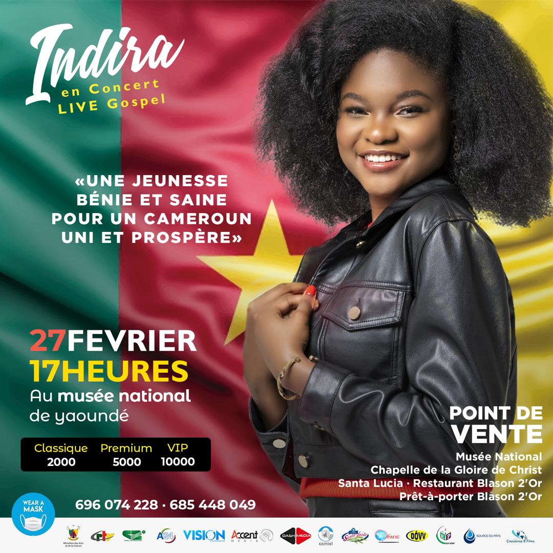 Indira en Concert Live au Musée National de Yaoundé le 27 Février 2021
