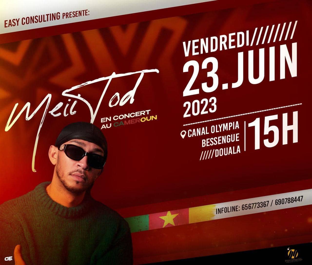 Meiitod en concert au Cameroun le 23 juin 2023 | Kamer ShowBook